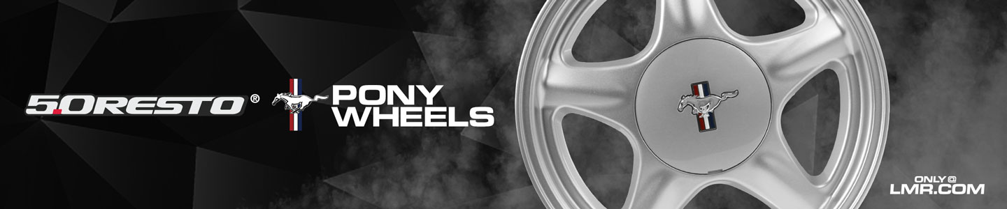 1979-93 Fox Body Mustang Pony Wheels | 4 & 5 Lug Wheels