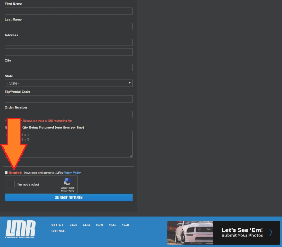 LMR RMA Return Process - LMR.com