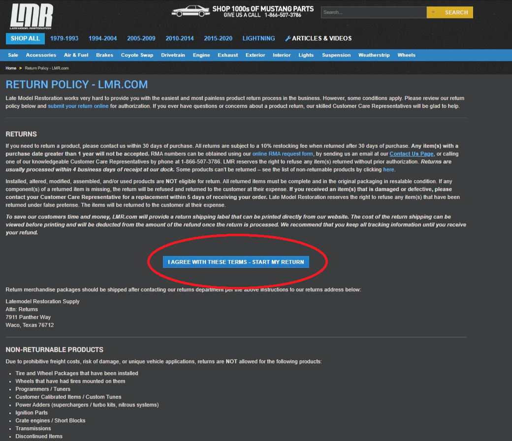 LMR RMA Return Process - LMR.com