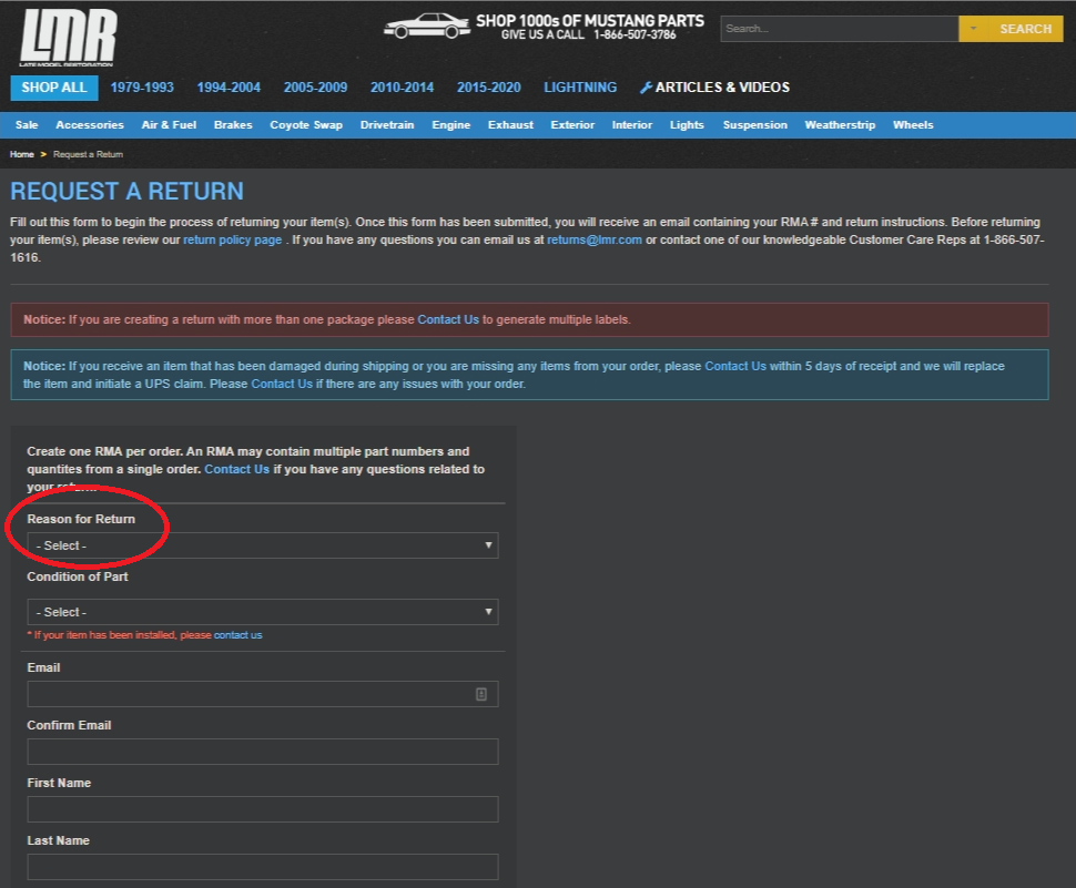 LMR RMA Return Process - LMR.com