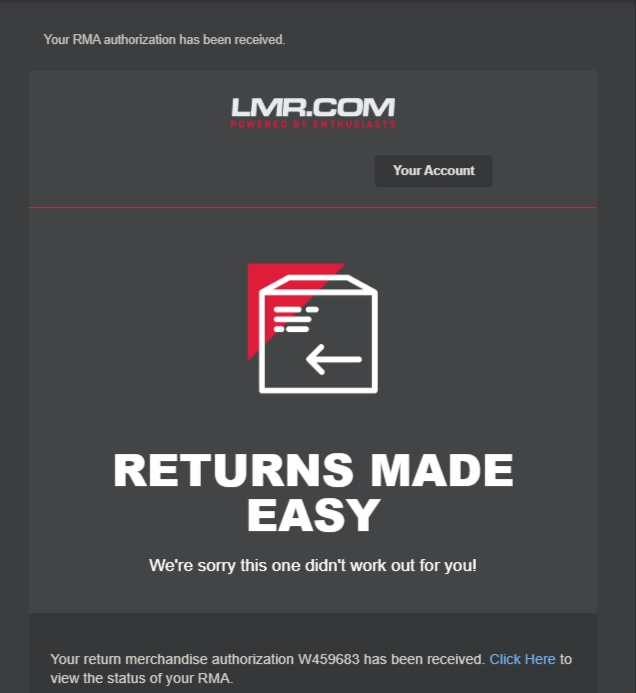 LMR RMA Return Process - LMR.com