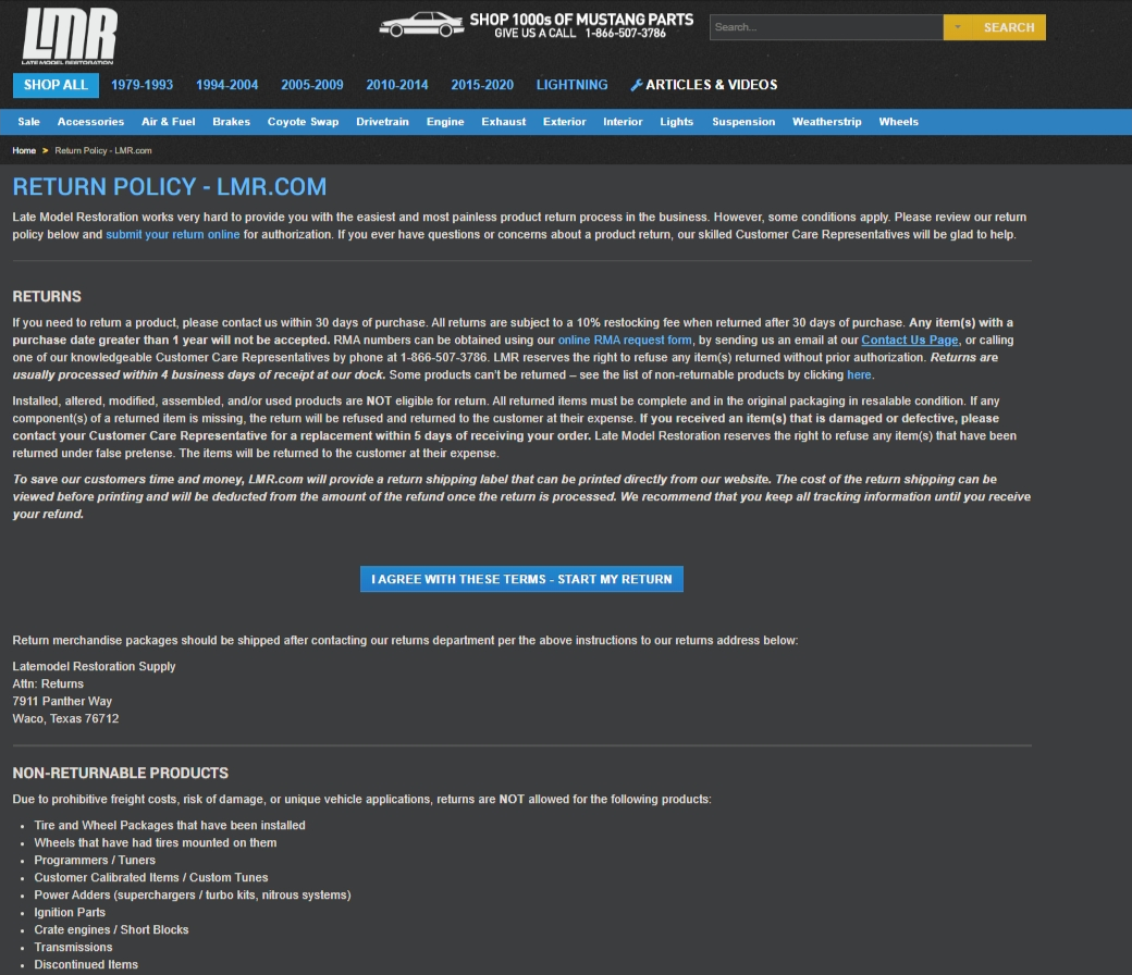 LMR RMA Return Process - LMR.com